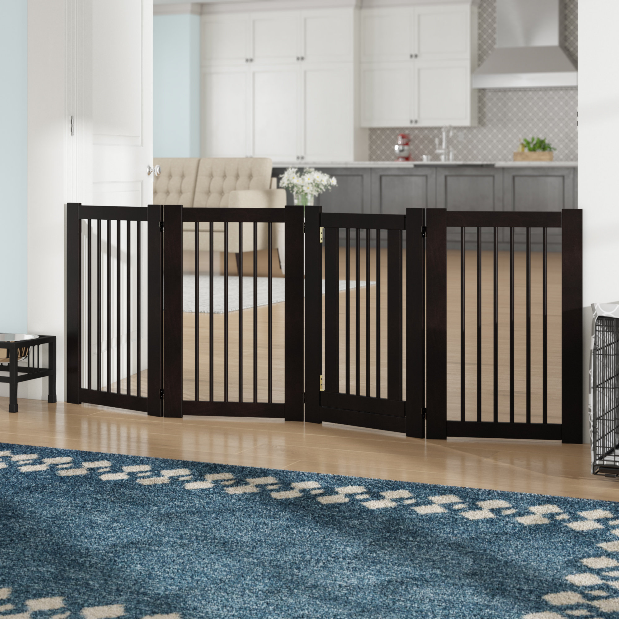 Archie & Oscar™ Aristotle Freestanding Pet Gate with Door & Reviews ...