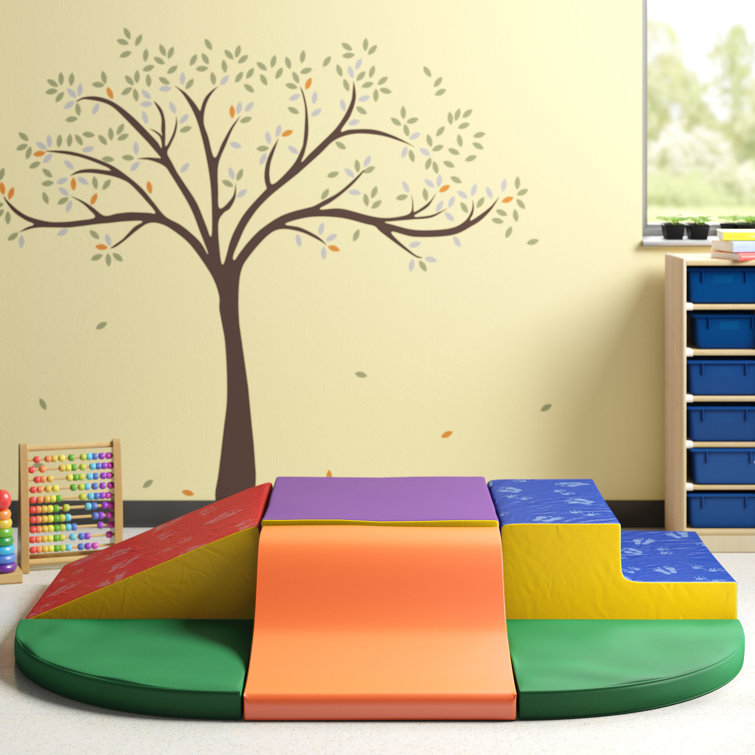 ECR4Kids SoftZone Little Me Wall Climb and Slide, Beginner Playset, 6 ...