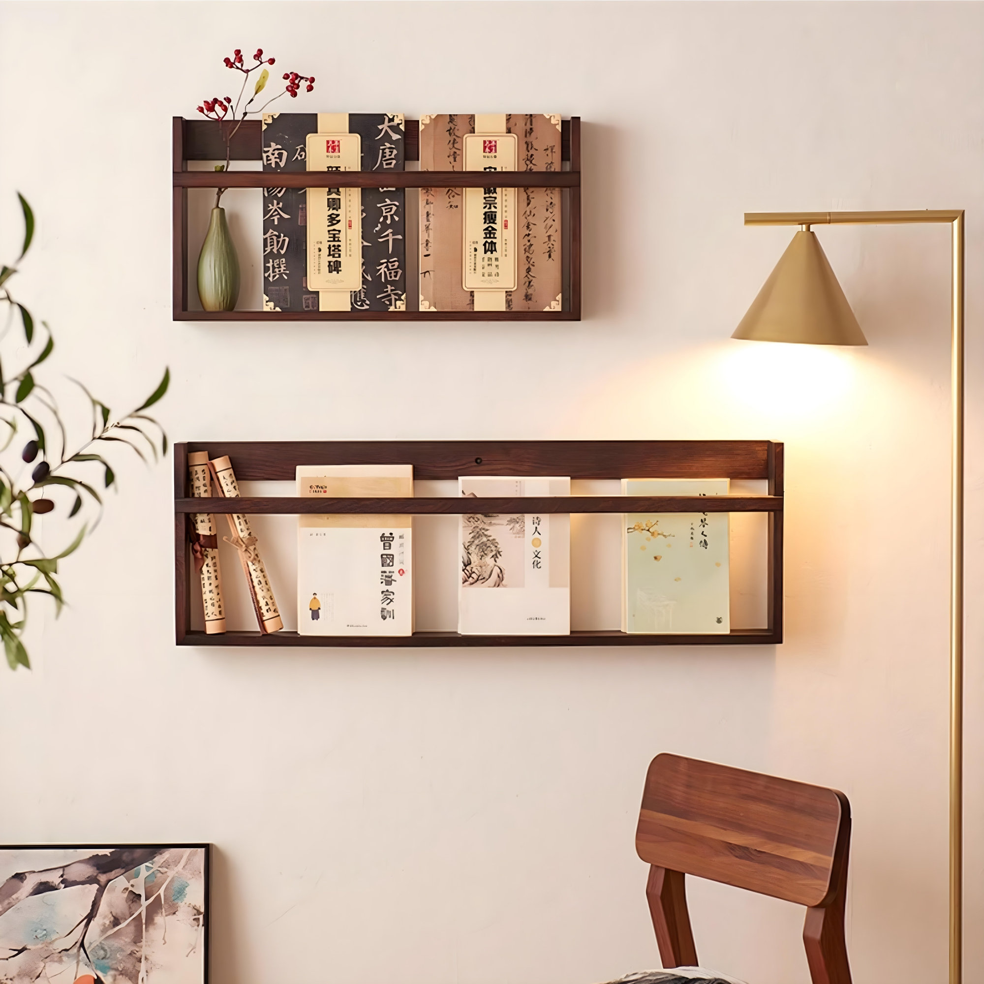 Corrigan Studio® Wall Mounted Shelves, Wall Mounted Storage Shelves ...