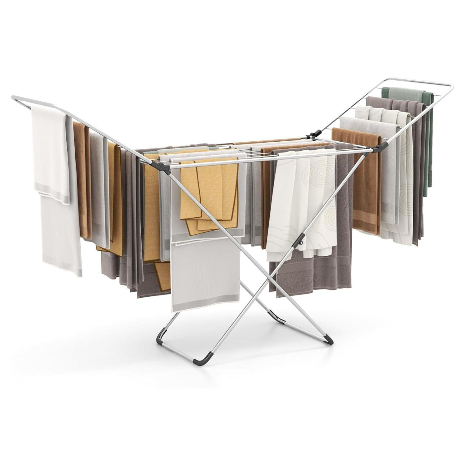 MELLISAN Lightweight Aluminum Folding Laundry Rack - Wayfair Canada