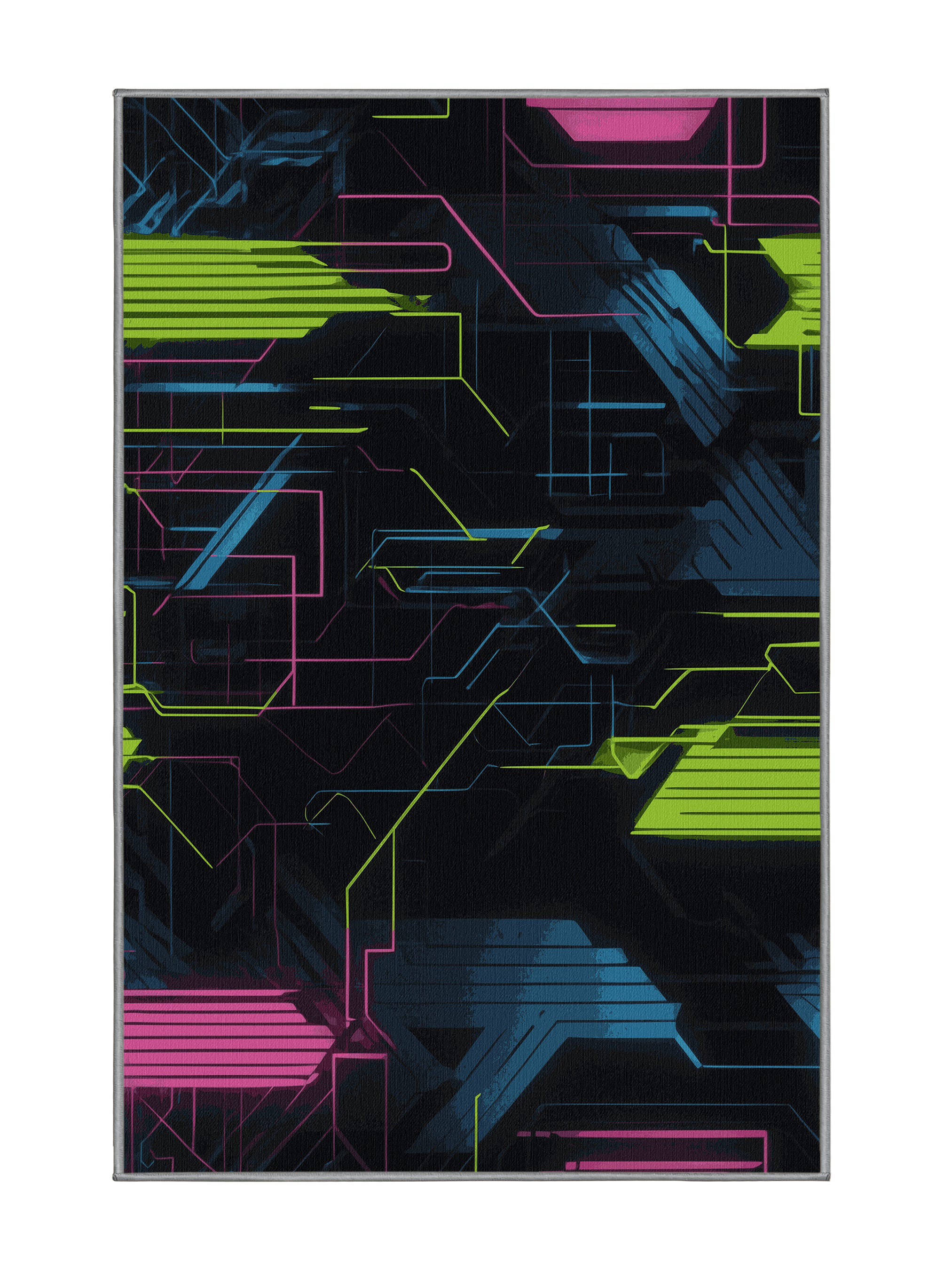 Orren Ellis Glitch Pulse Rug | Wayfair