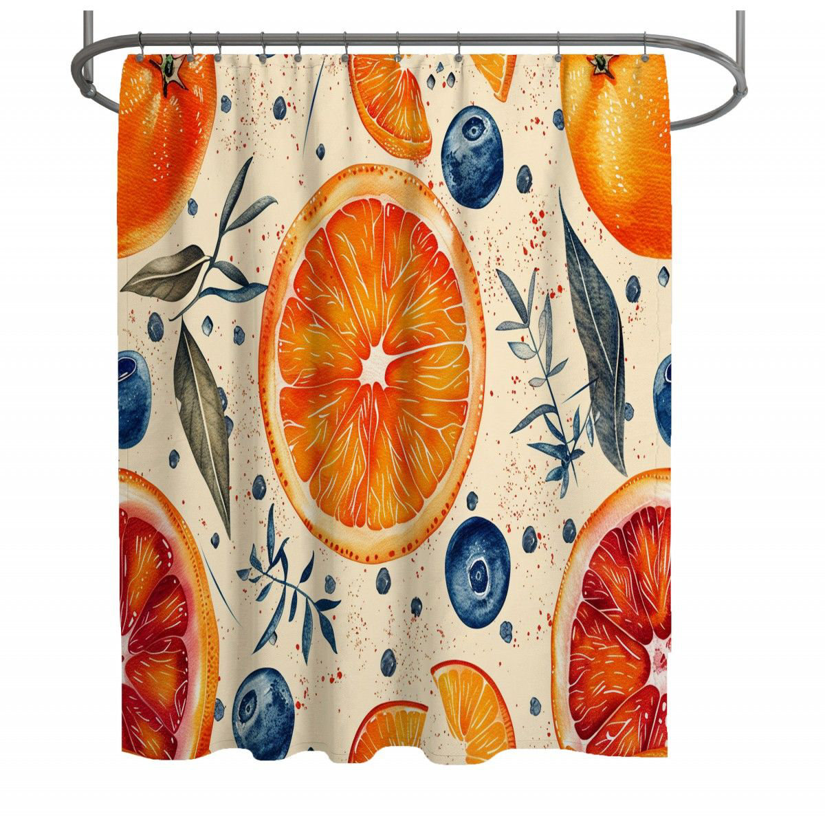 Bungalow Rose Citrus fruits Shower Curtain - Nature Bathroom Decor ...