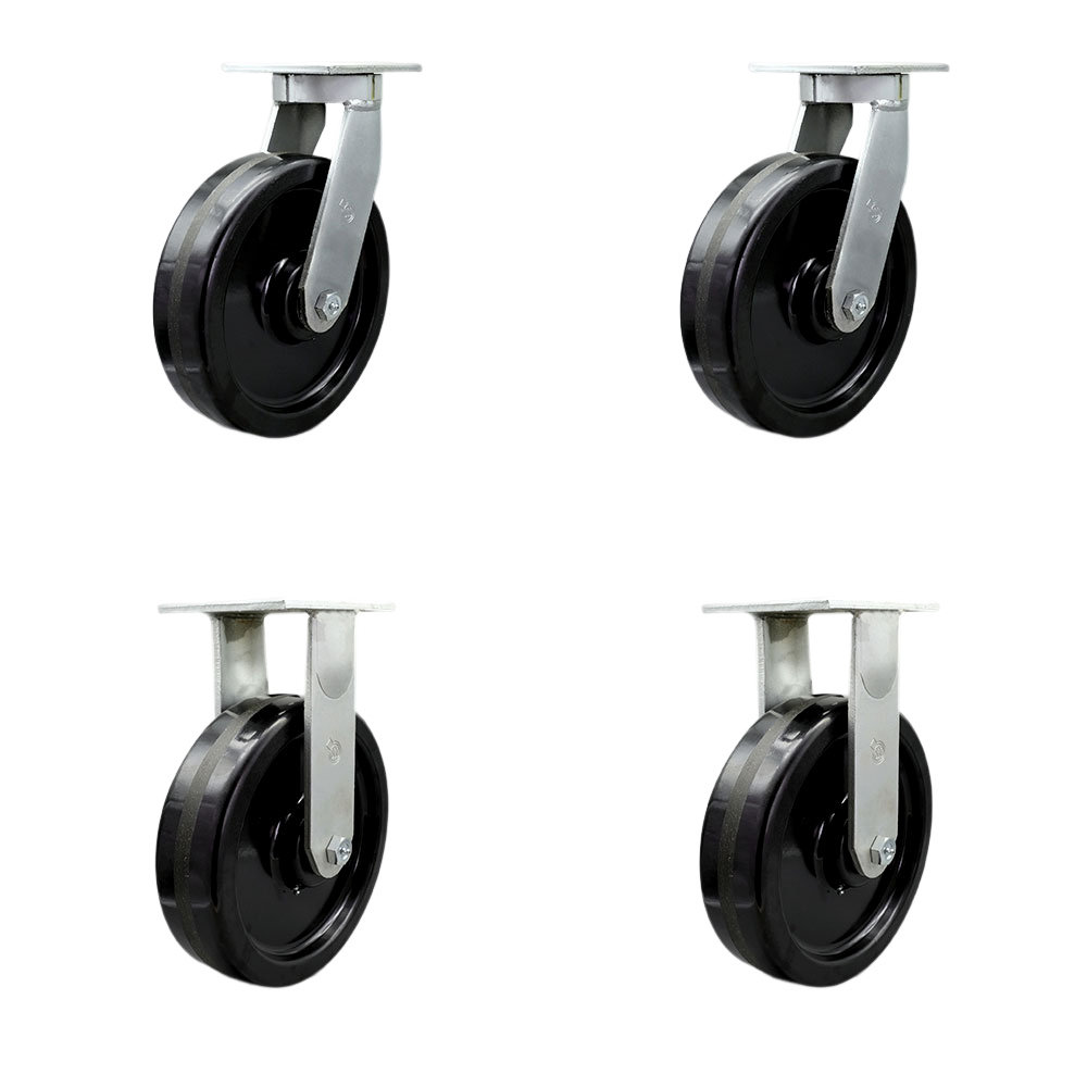 Service Caster 4 Piece Extra Heavy Duty Phenolic Caster Set | Wayfair