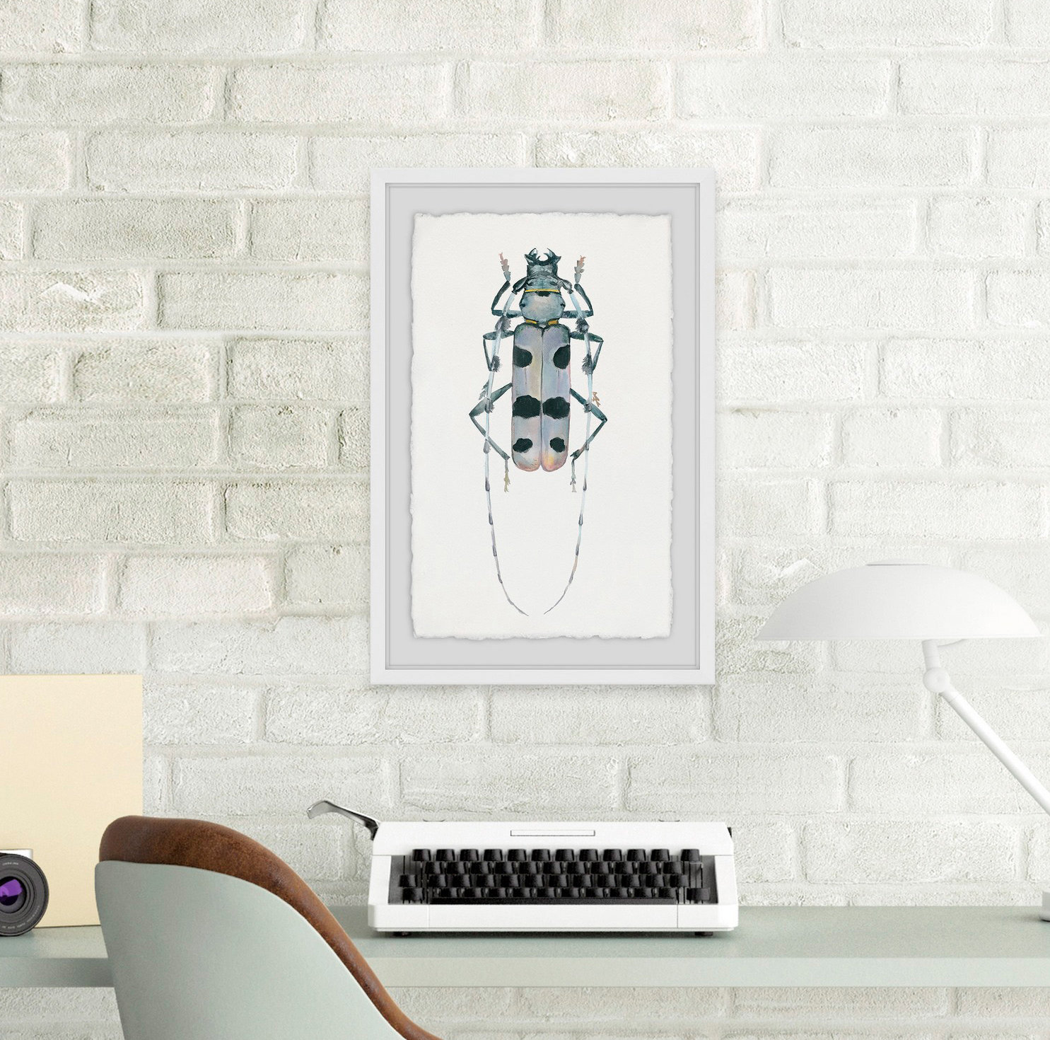 Ebern Designs 'Spotted Bug' Framed Watercolor Painting Print - Wayfair ...