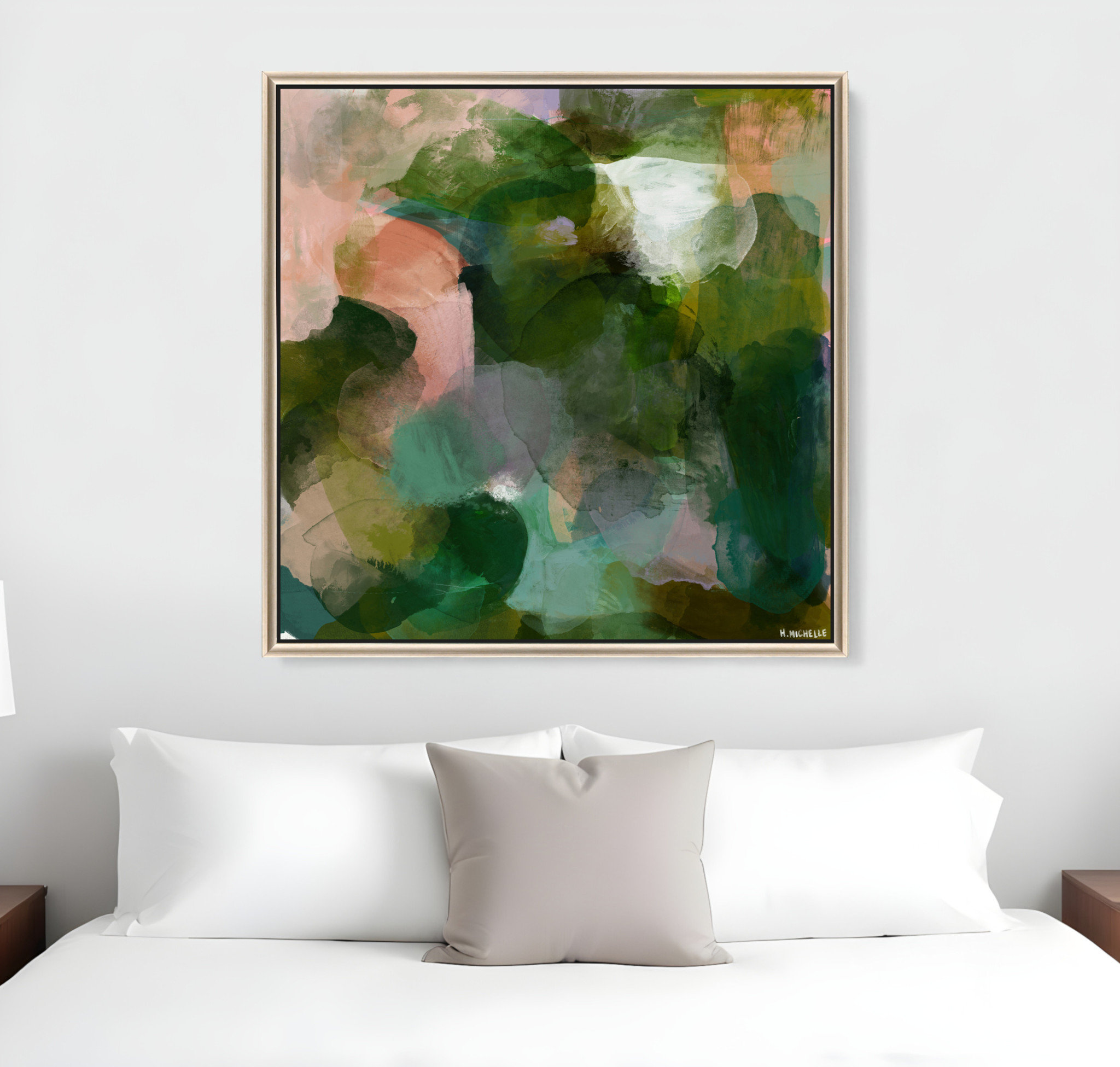 HomeRoots Fruition Silver Floater Frame Print Wall Art | Wayfair