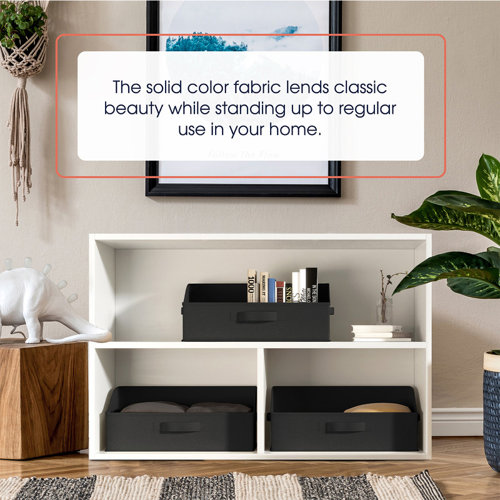 Ebern Designs 3 Pack Collapsible Trapezoid Storage Bins Box - Set of 3 ...