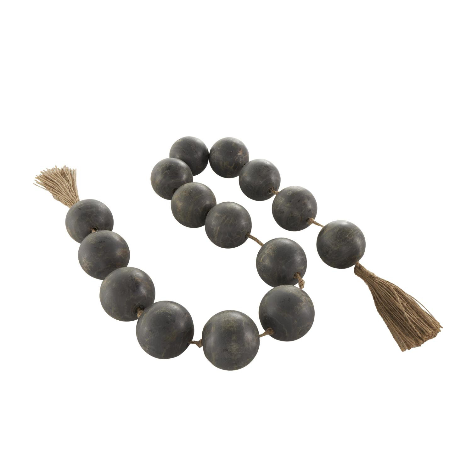 Dakota Fields Cole And Grey Mango Wood Handmade Round Extra Long Orb ...