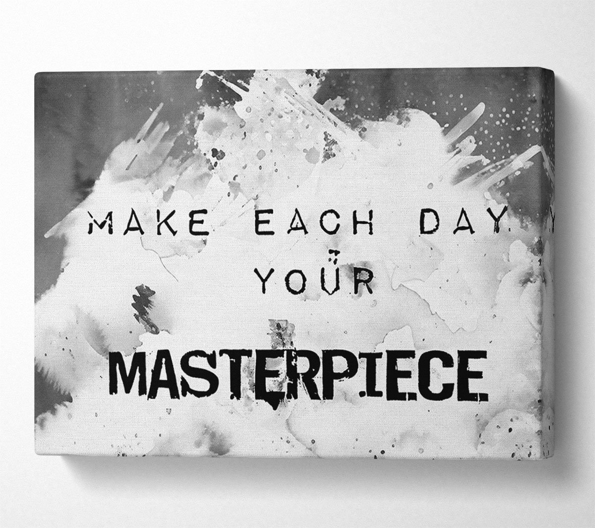 Happy Larry Make Each Day Your Masterpiece Canvas Watercolour | Wayfair ...