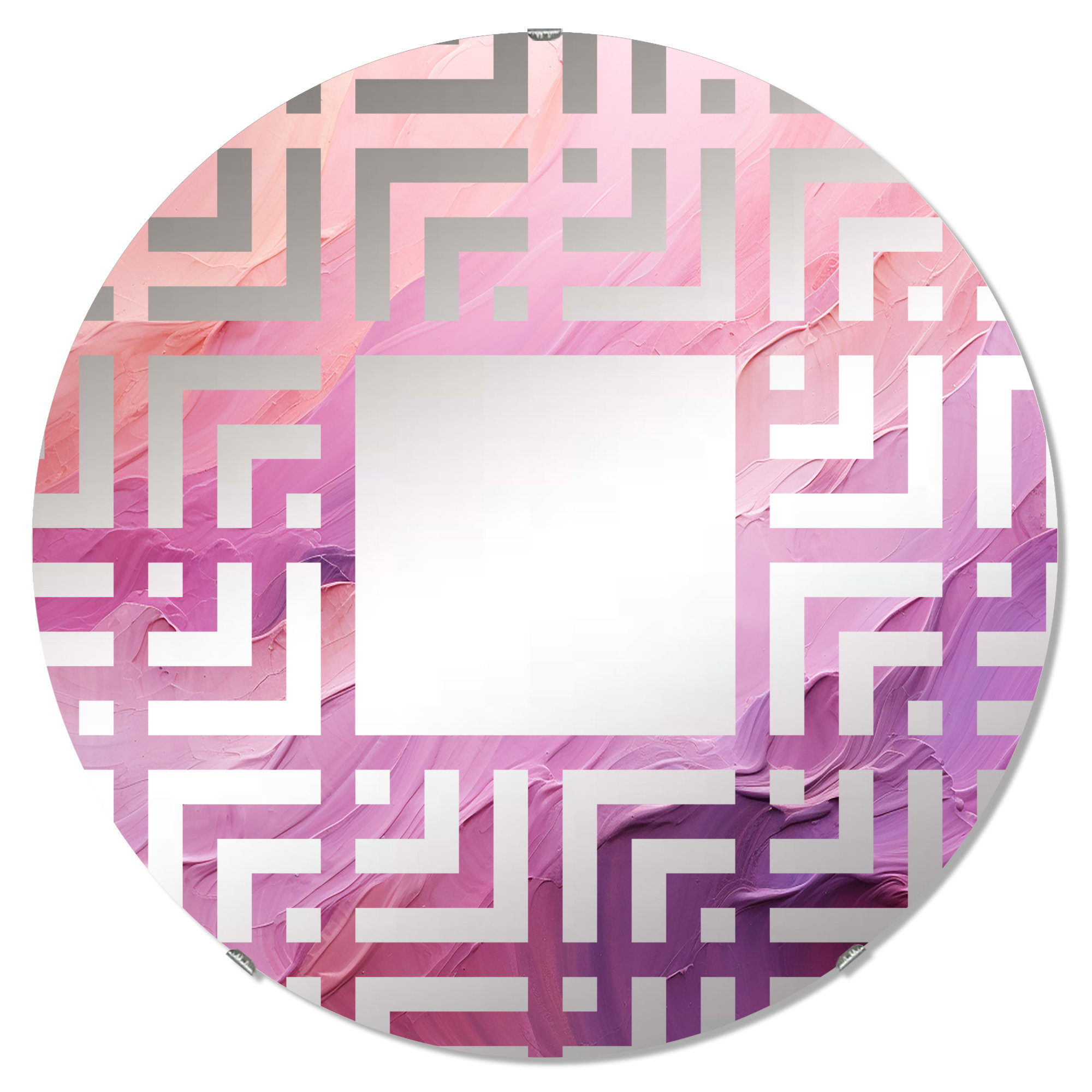 East Urban Home Tuba Terrain Mountainous Mauve III - Maze Decorative ...