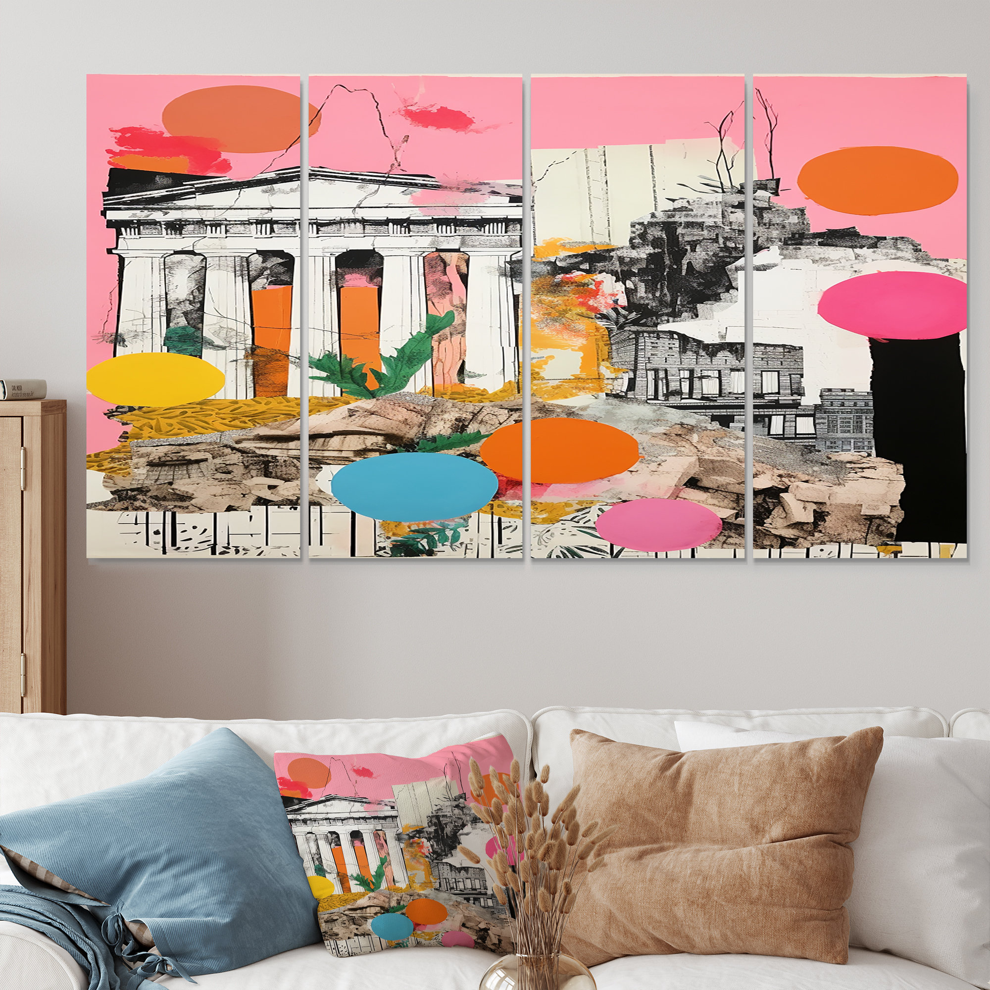 Winston Porter Ancient Greek Collage Parthenon - Abstract Landscape ...