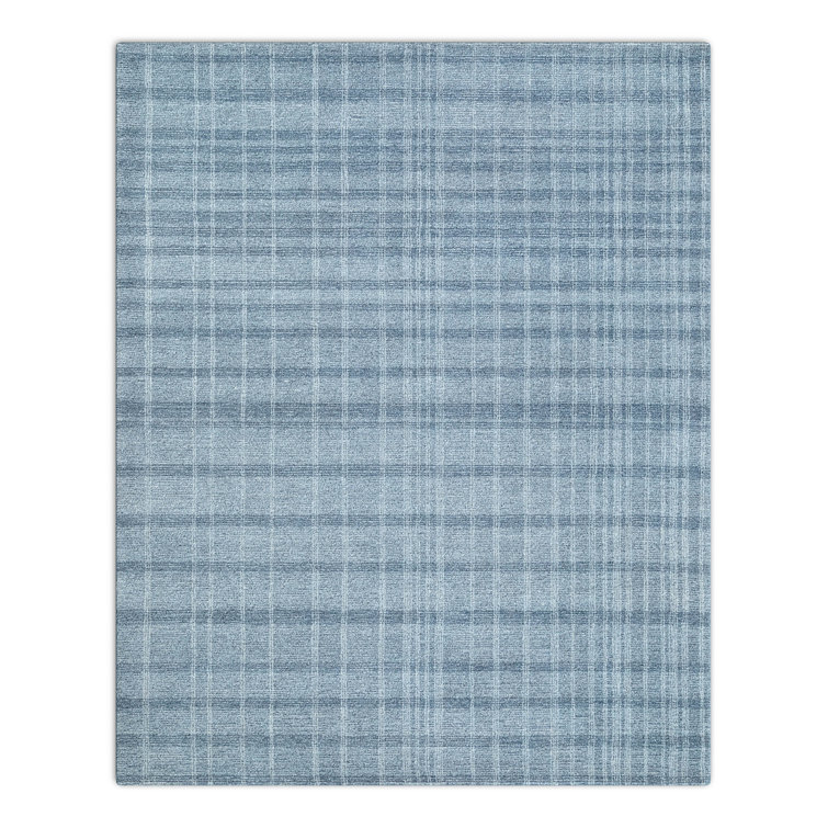 Sanura Hand Tufted Wool Blue Rug & Reviews | Birch Lane