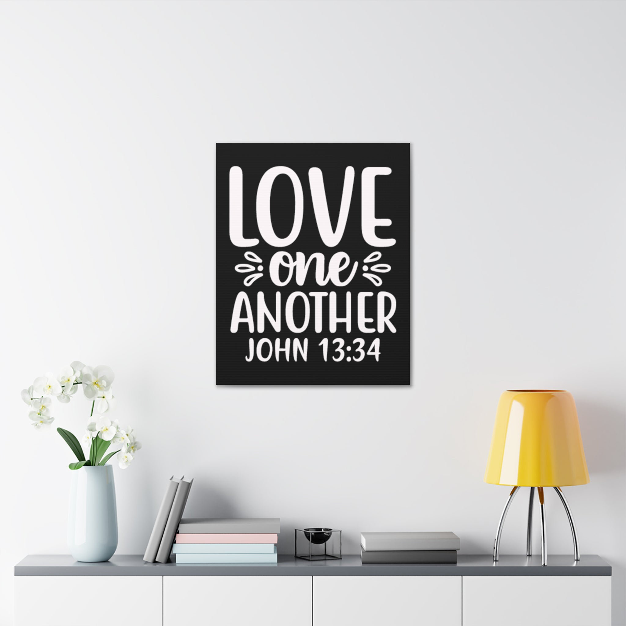 Trinx John 13:34 Love One Another Bible Verse Canvas Christian Wall Art ...