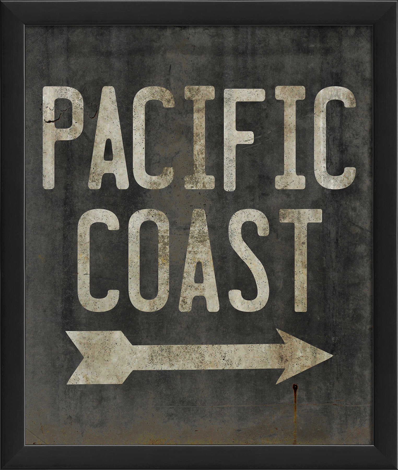 The Artwork Factory Beach " Pacific Coast Beach Sign " by The Artwork ...