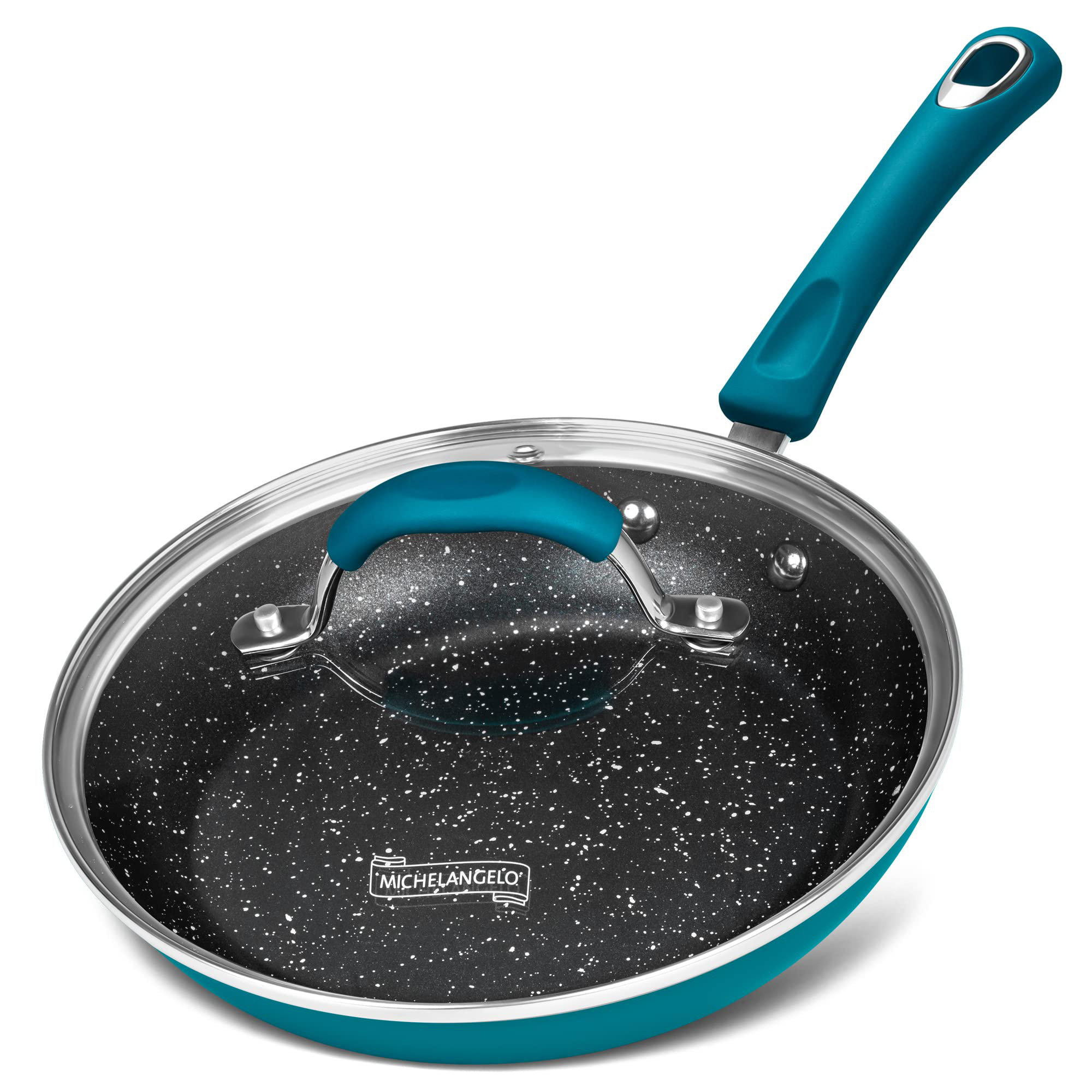MICHELANGELO 8 Inch Nonstick Frying Pan with Lid, Small Frying Pan ...