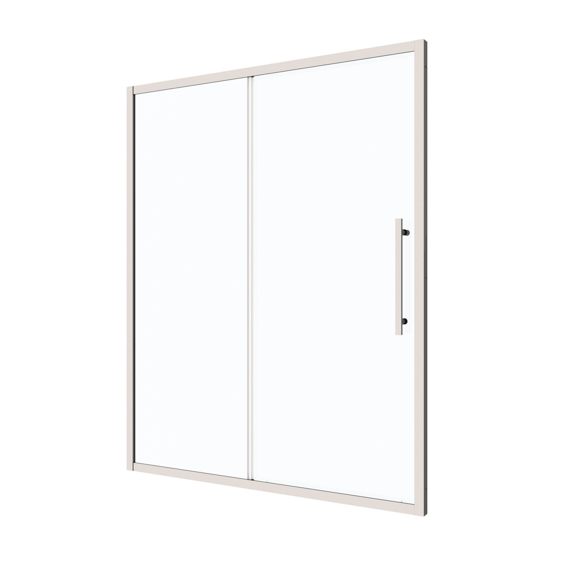 Banior Sliding Shower Door, 1/4" Tempered Glass, Finish, Nano Easy ...