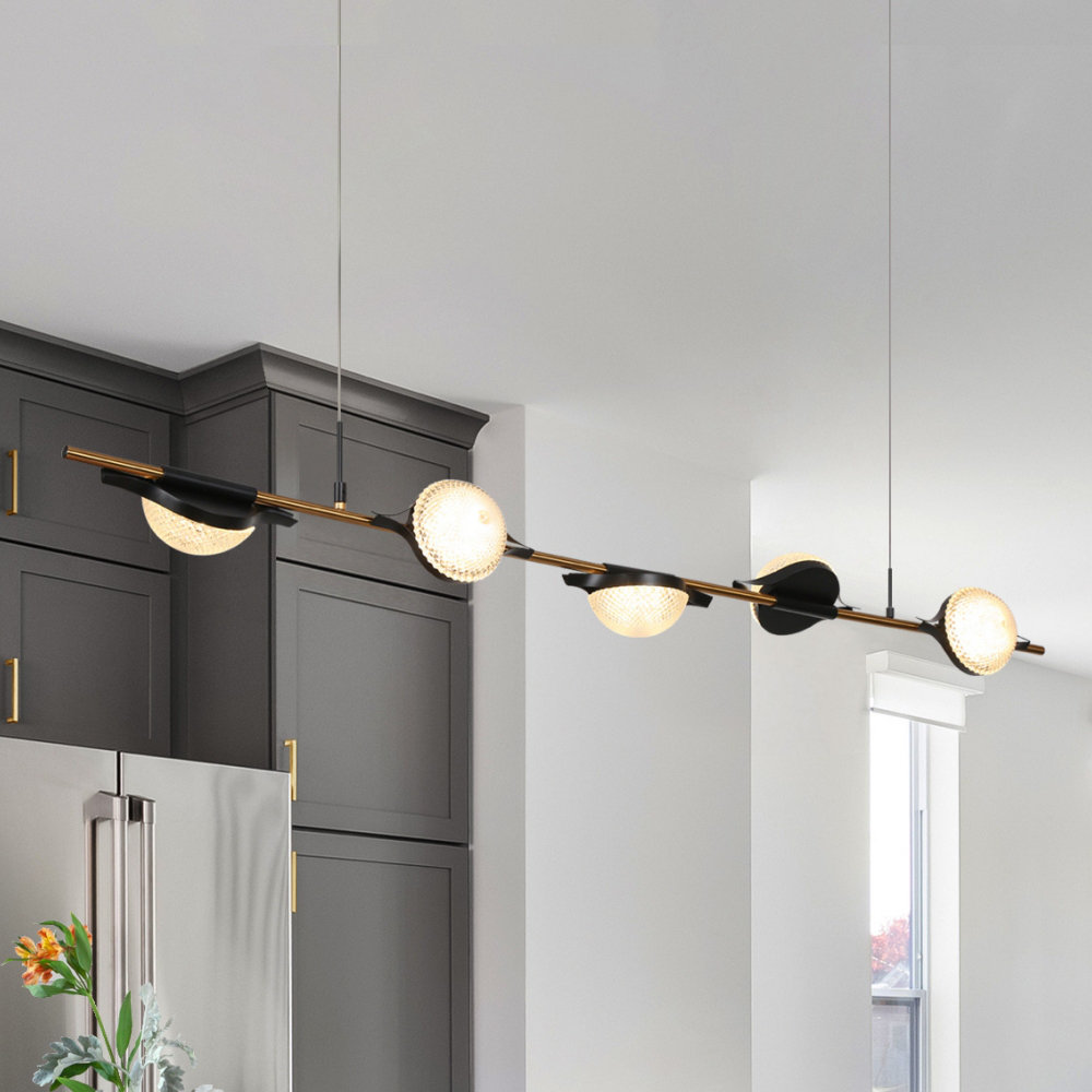 Everly Quinn Willena 5 - Light Dimmable LED Pendant | Wayfair