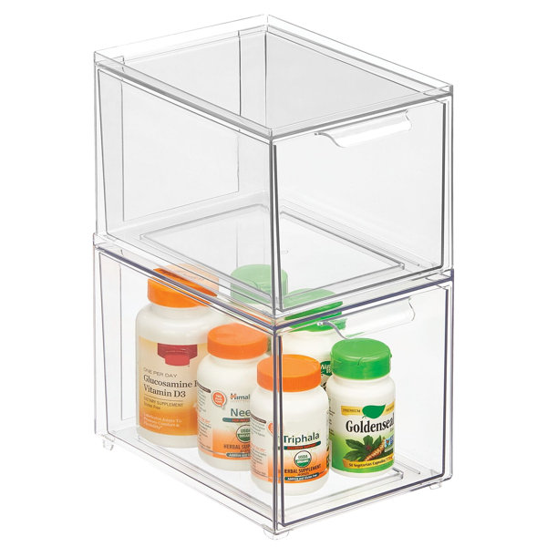 Clear-acrylic-storage-bins | Wayfair