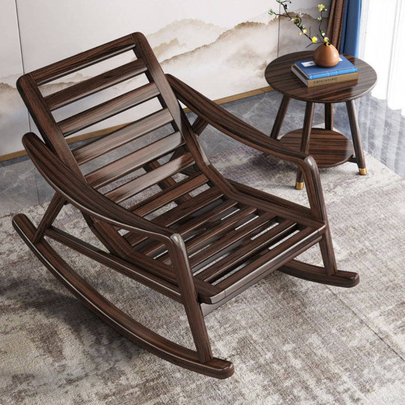 VIBORZ Solid Wood Rocking Chair | Wayfair