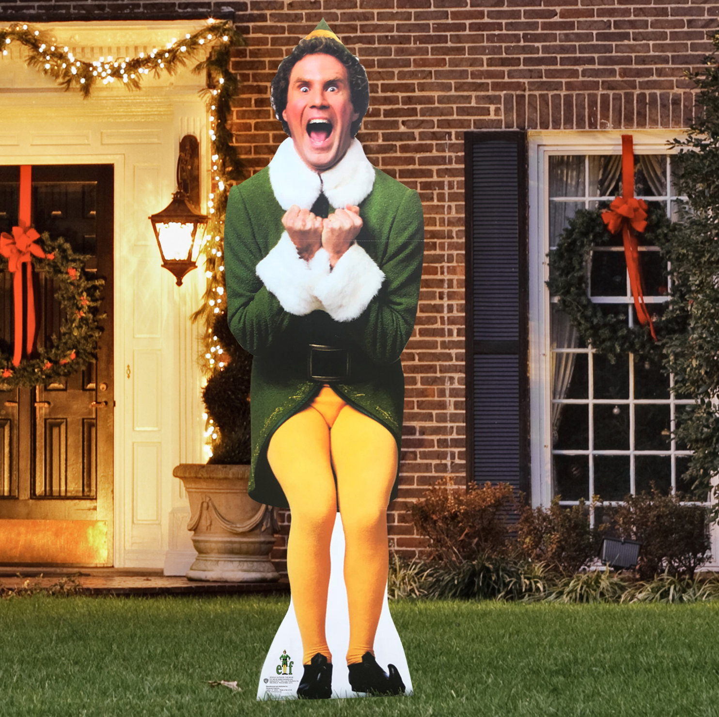 The Holiday Aisle® Elf Excited Yard Standee & Reviews | Wayfair