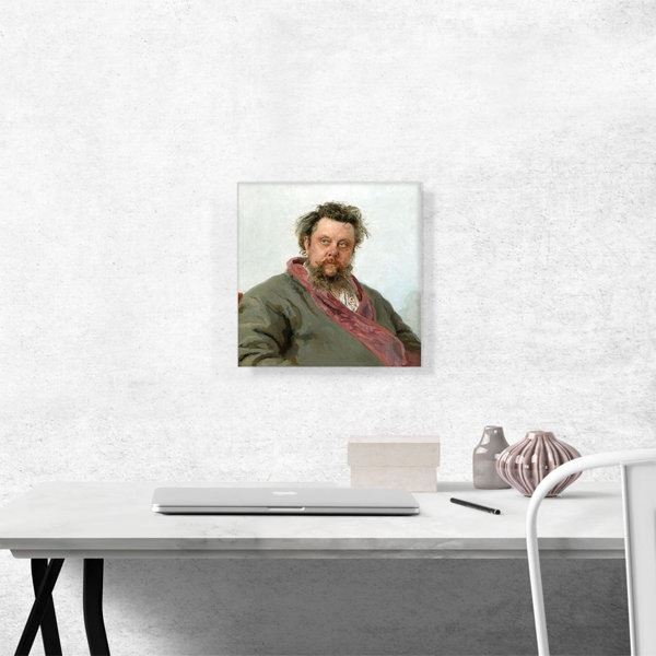 ARTCANVAS " Portrait Of Modest Petrovich Mussorgsky 1881 " by Ilya ...