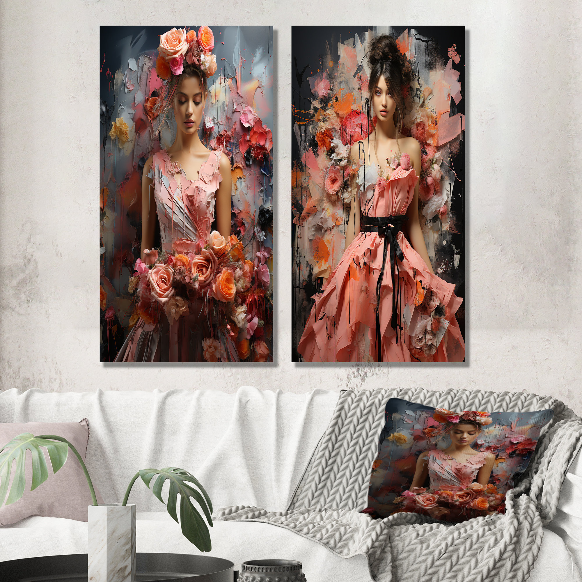 Mercer41 Garden Of Couture Fashion Woman Portrait I - Fashion Wall ...