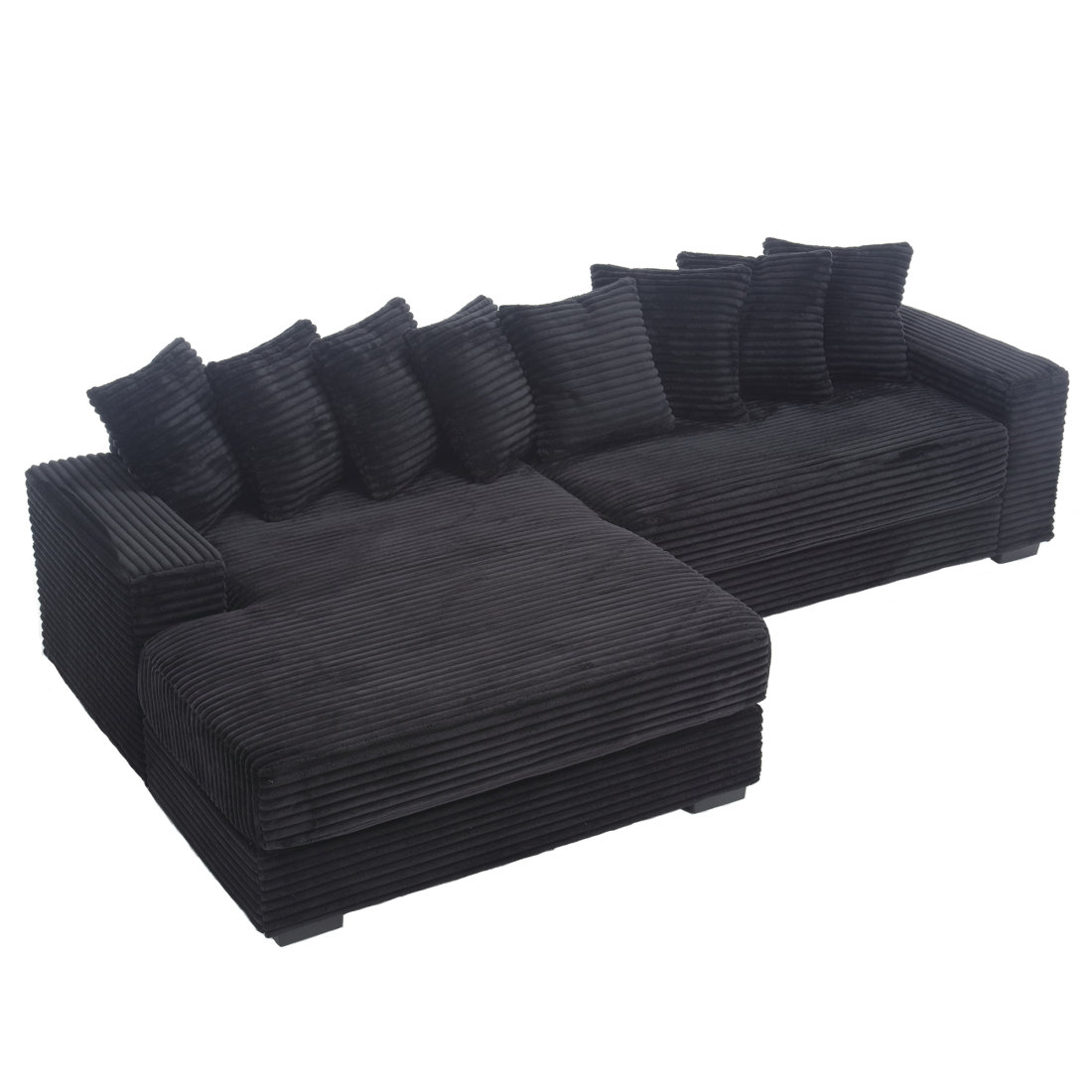 Hokku Designs Ayran Oversized Two-Piece Couches, L Shaped Sofa | Wayfair