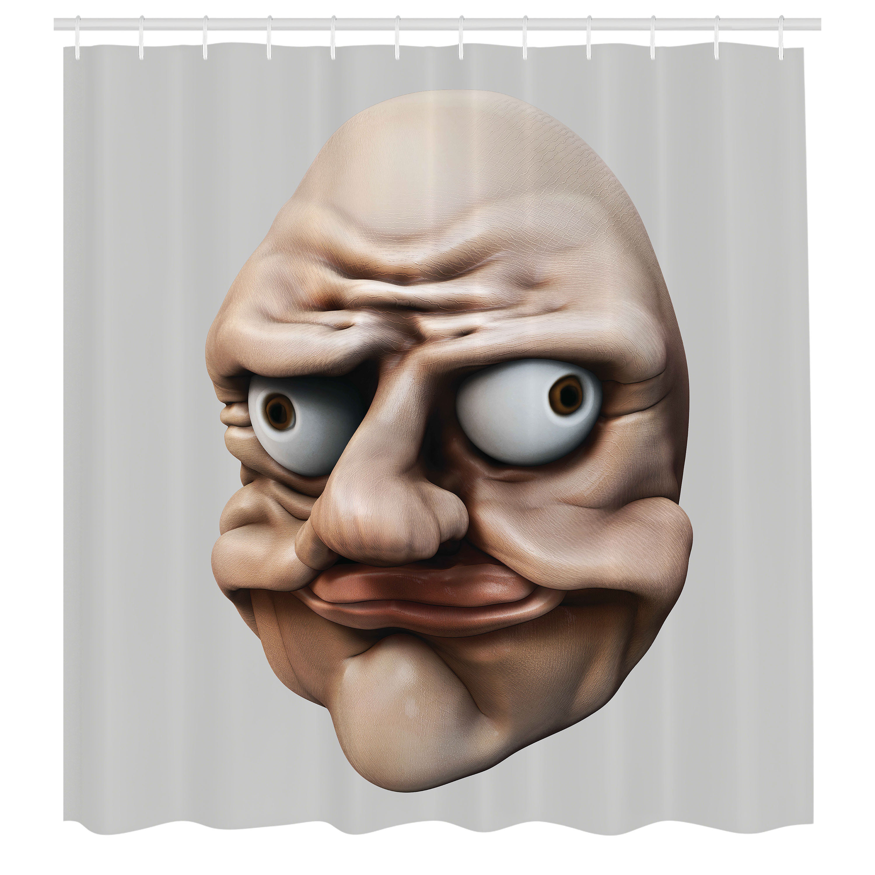 East Urban Home Humor Shower Curtain Grumpy Internet Troll 69"Wx84"L ...