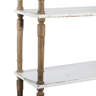 Kelly Clarkson Home Elodie White Wood Distressed Open 5 Shelf Shelving ...