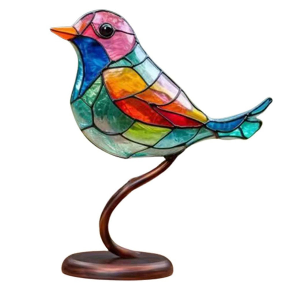 Red Barrel Studio® Colorful Birds Statue Ornament Tabletop Birds ...