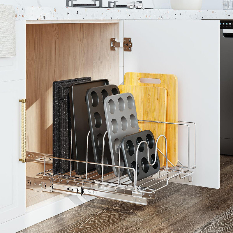 Mint Pantry® Metal Free Standing Pot Rack | Wayfair