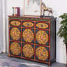 DICIXA Antique Xizang Style Hand-painted Shoe Cabinet 12 Pair Shoe ...
