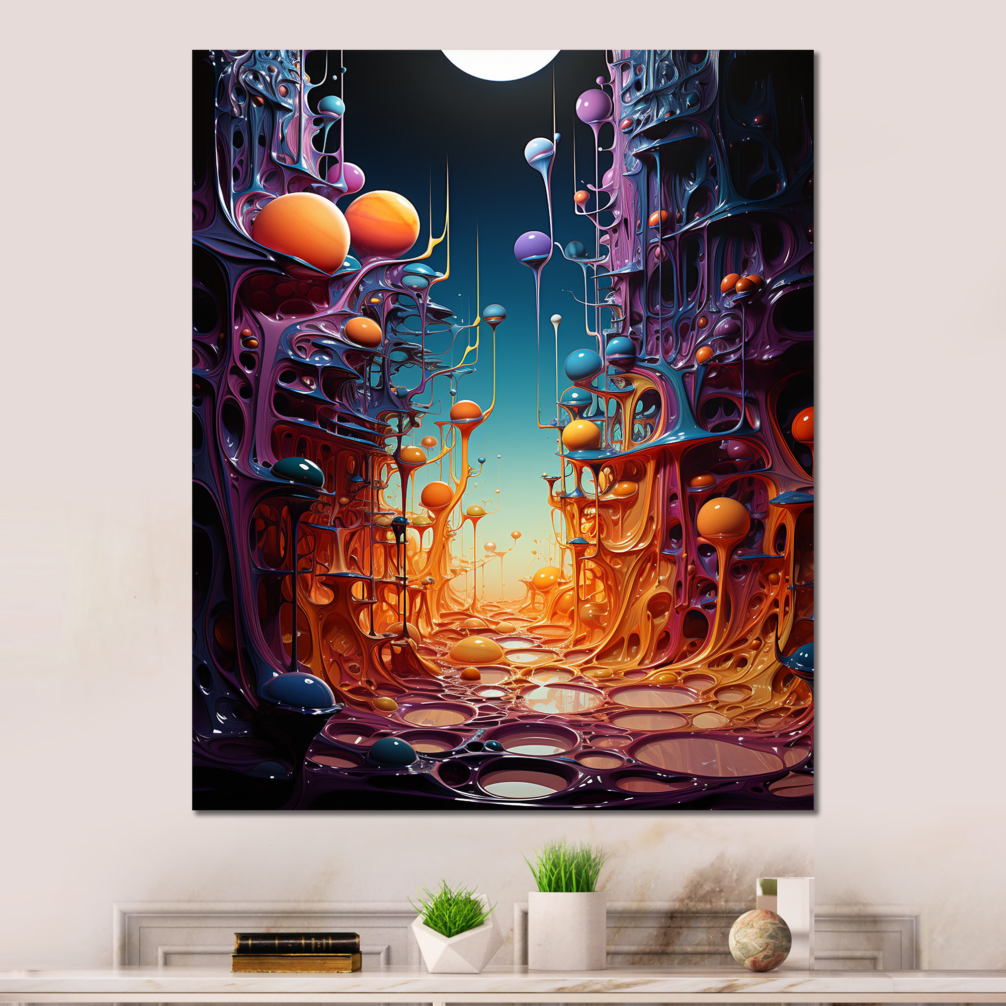 Wrought Studio - Abstract Collages Metal Wall Art Print - Wayfair Canada