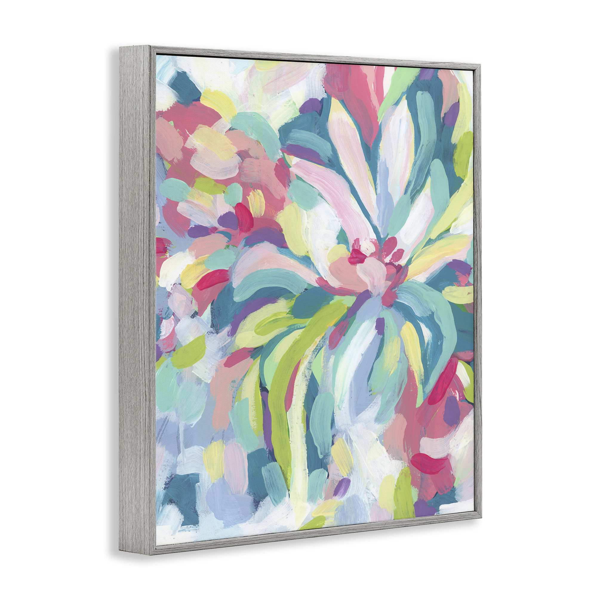 Dakota Fields Modern Bold Flower Strokes Framed Giclee Art by June ...