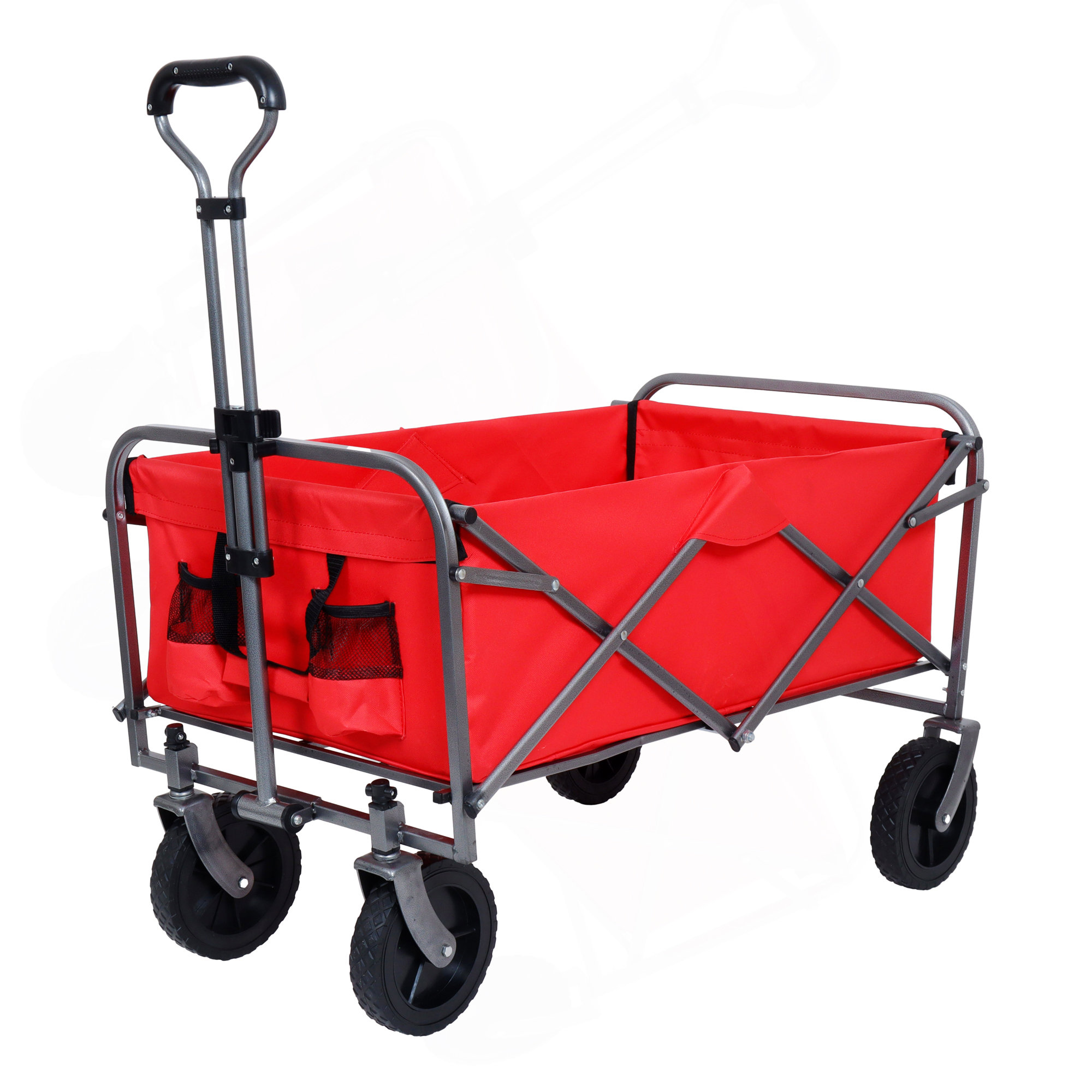 Wentygam Collapsible Wagon Cart Foldable,Wagons Carts Foldable With Wheels With Drink Holders ...