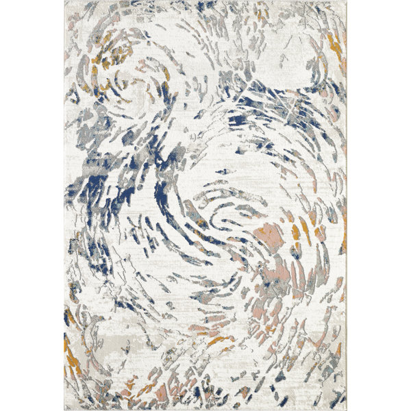 Wrought Studio™ Seldovia Abstract Beige Area Rug & Reviews | Wayfair