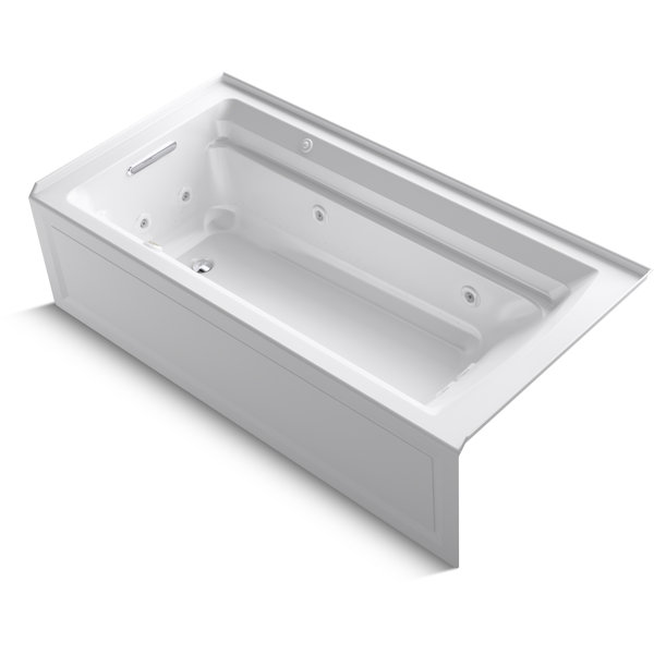 Kohler Archer® 72-in X 36-in Integral Apron Whirlpool | Wayfair