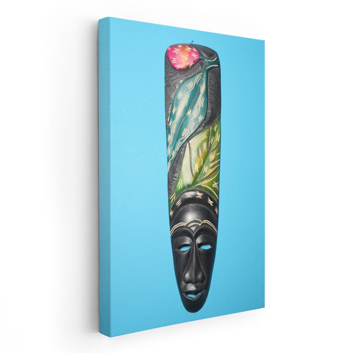 Dakota Fields Colorful Traditional Old Mask Isolated - Canvas Print ...