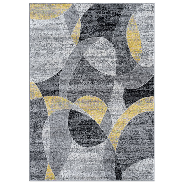 Wrought Studio Rambo Contemporary Distressed Circle Area Rug & Reviews ...