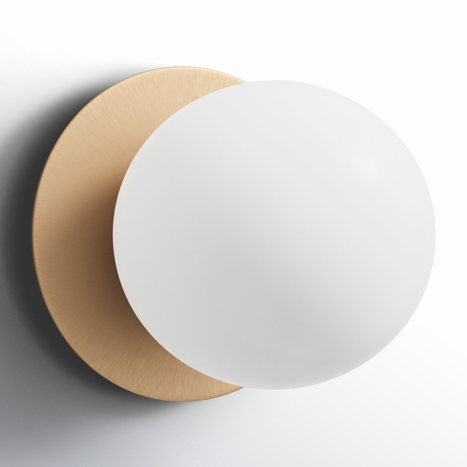 AllModern Drake 1 - Light Dimmable Satin Brass Flush Mounted Sconce ...