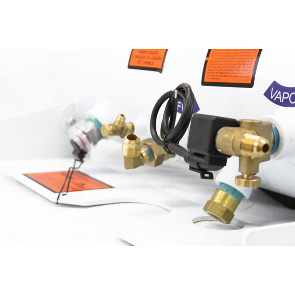 Flame King 5.9 Gallon ASME Horizontal Steel Propane Tank with Remote ...