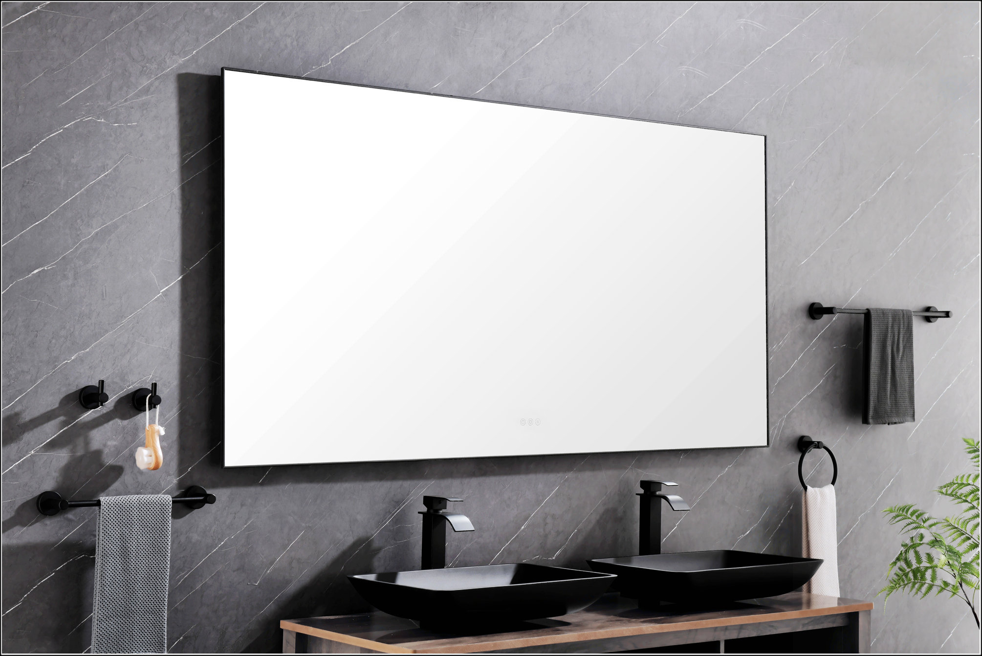 MaMa 72X 36Inch LED Mirror Bathroom Vanity Mirror With Back Light | Wayfair