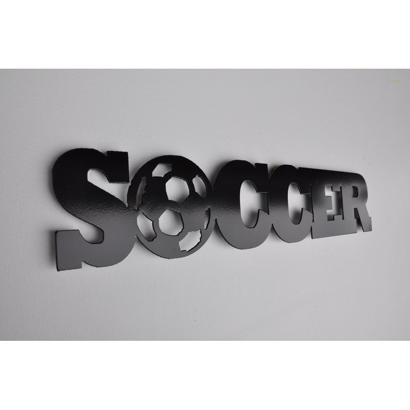 Zoomie Kids Metal Soccer Word Wall Décor & Reviews | Wayfair