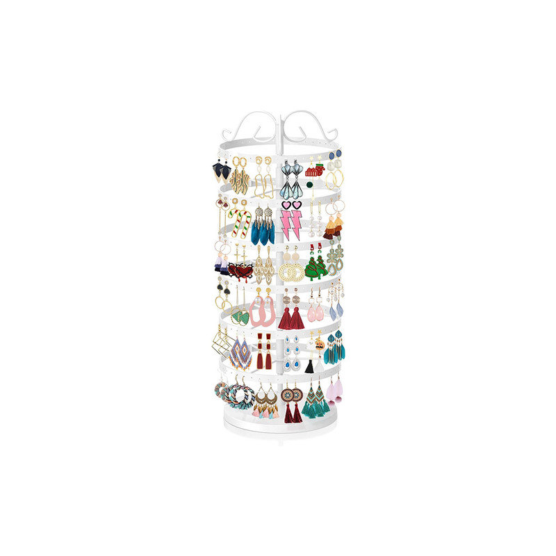Lark Manor™ 6 Tier Metal Rotating Earring Holder Organizer,Storage ...