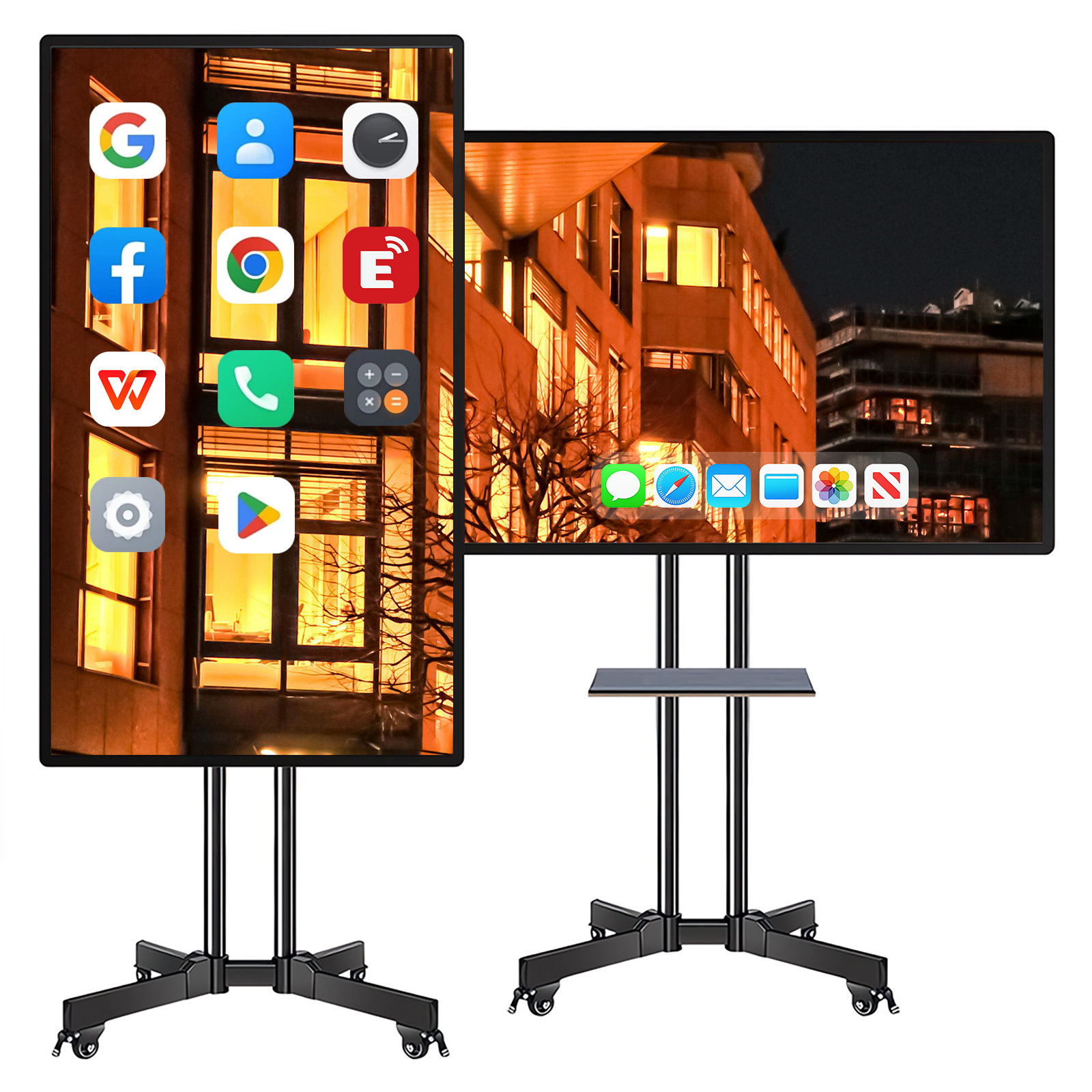 JYXCN Smart TV 49 Inch with Infrared Touch Dual OS System Boardroom ...