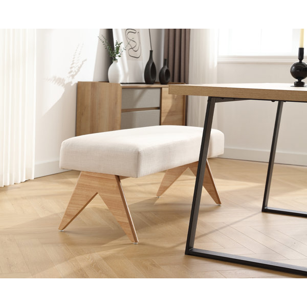 Latitude Run® Logyn Linen Upholstered Bench | Wayfair