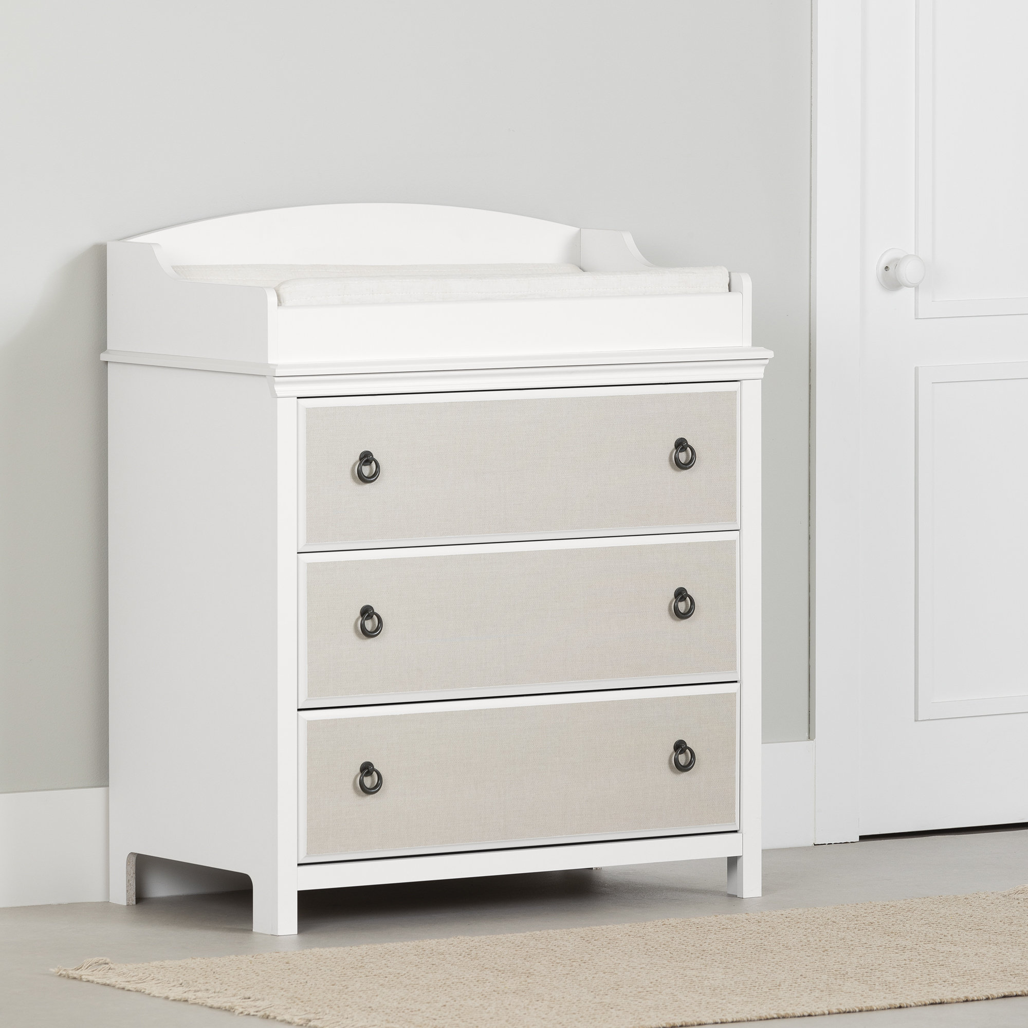 Isabelle & Max™ Dunia Changing Table Dresser with Pad | Wayfair