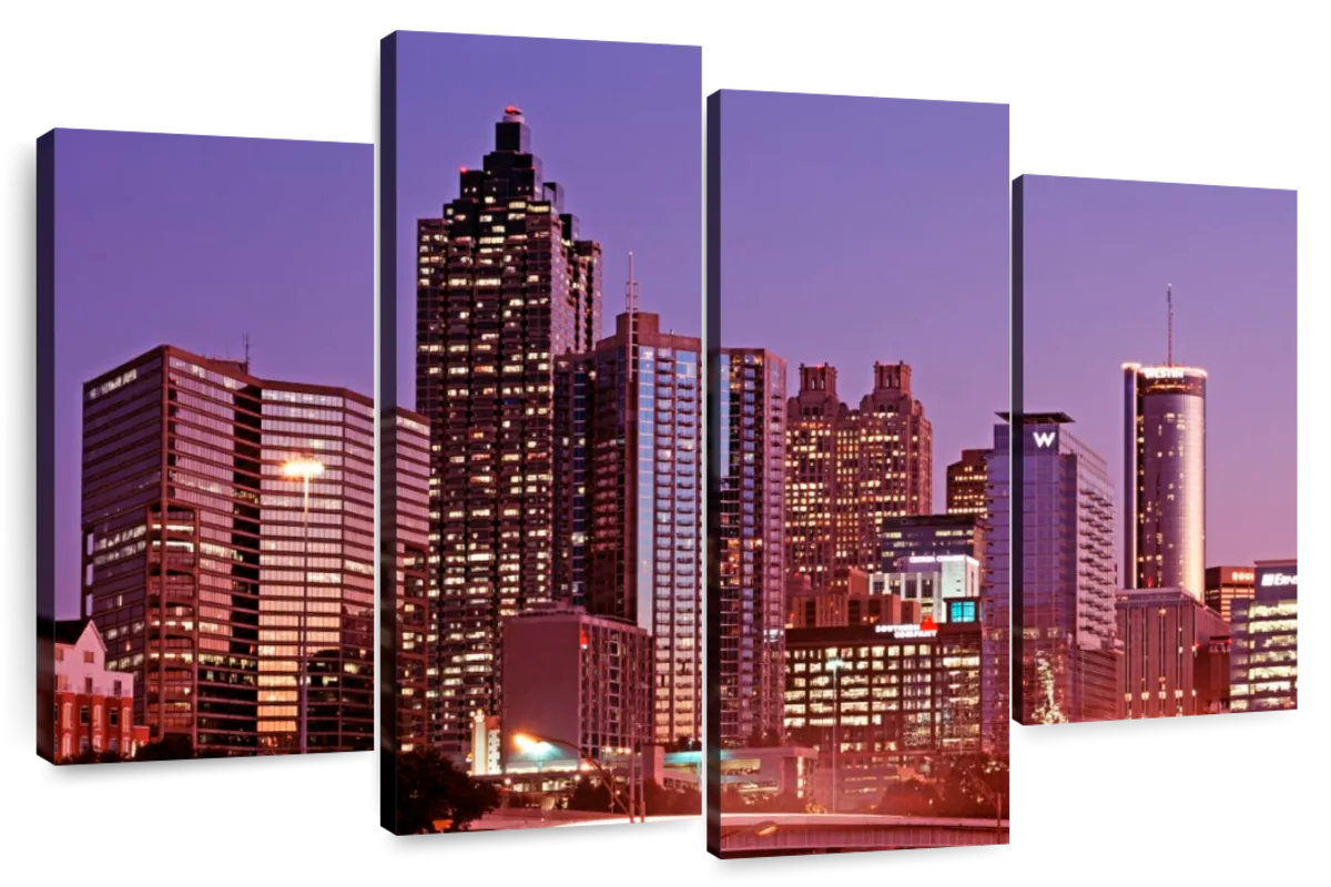 Ebern Designs Sireci Atlanta Purple Twilight | Wayfair