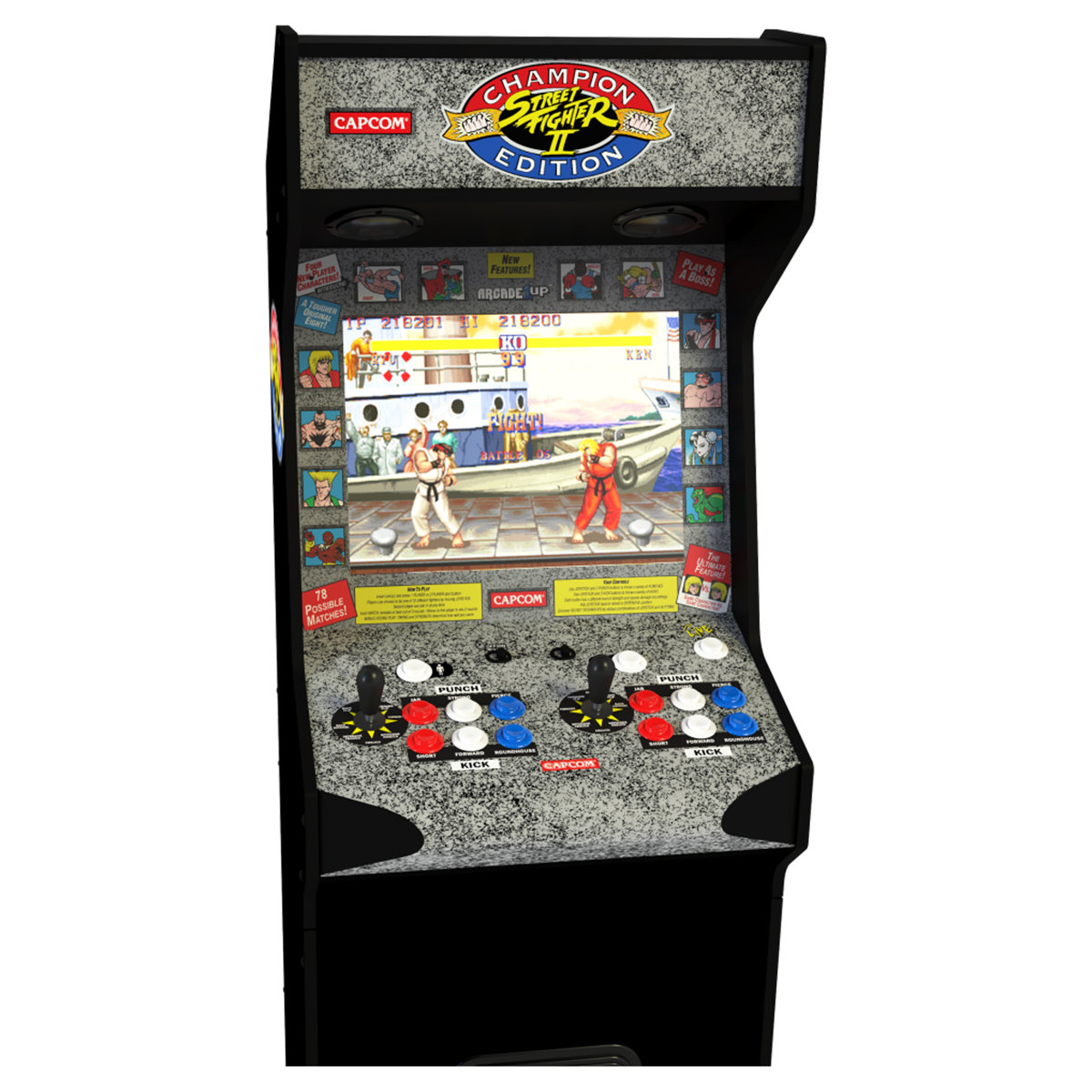 Arcade 1Up Arcade1Up Street Fighter II CE HS-5 Deluxe 5ft Stand-Up ...