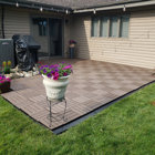 EP Decking 12" x 12" Composite Interlocking Deck Tile & Reviews | Wayfair