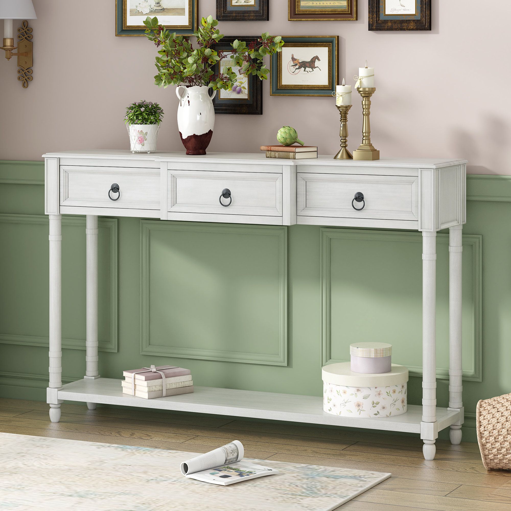 Rosalind Wheeler Bouknight 52.03'' Console Table & Reviews | Wayfair